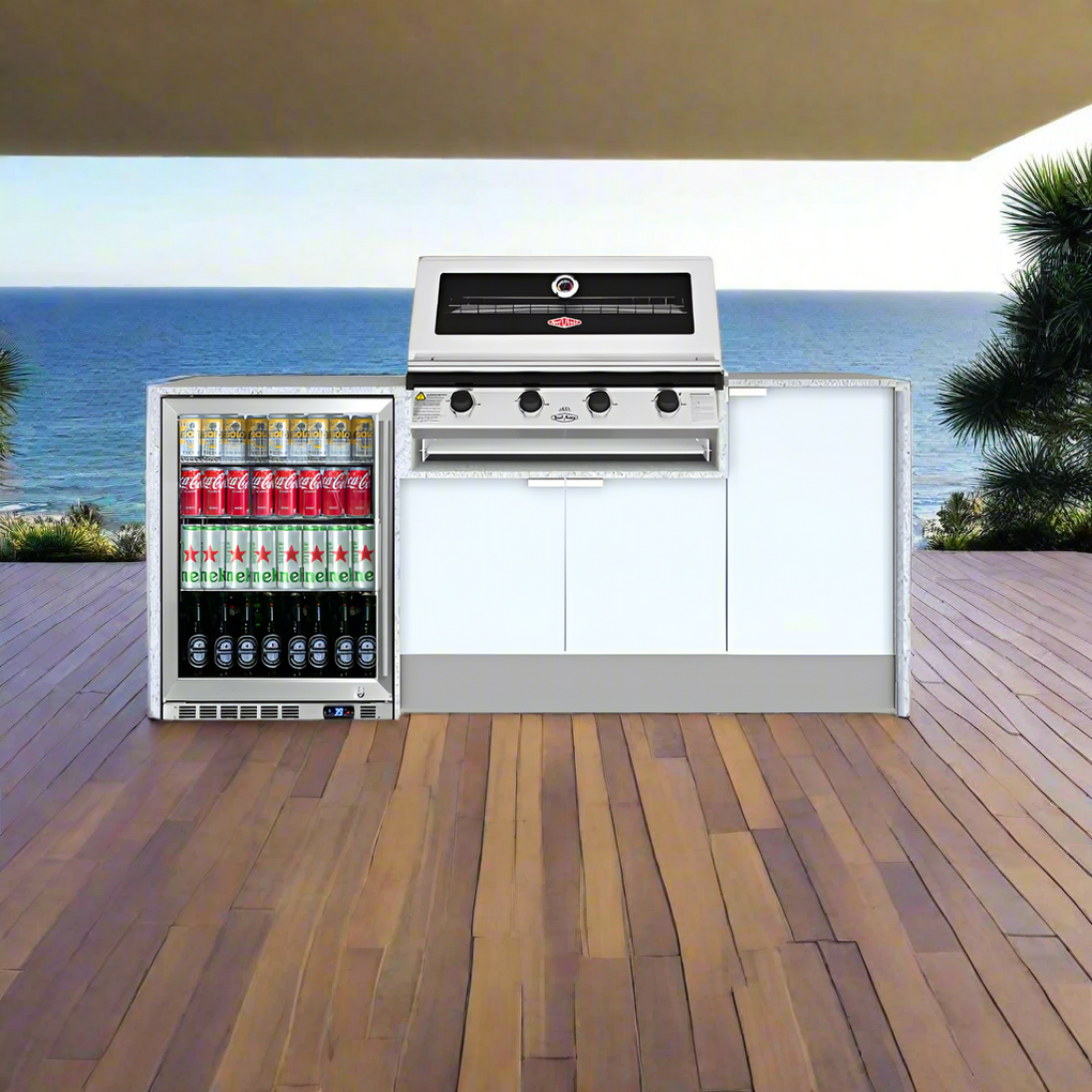 Grillhound Mini Outdoor Kitchen With Beefeater 1200 And Fridge - GB202