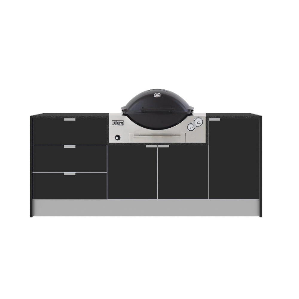 Grillhound Mini Outdoor Kitchen Package With Drawers to Suit Weber Fam